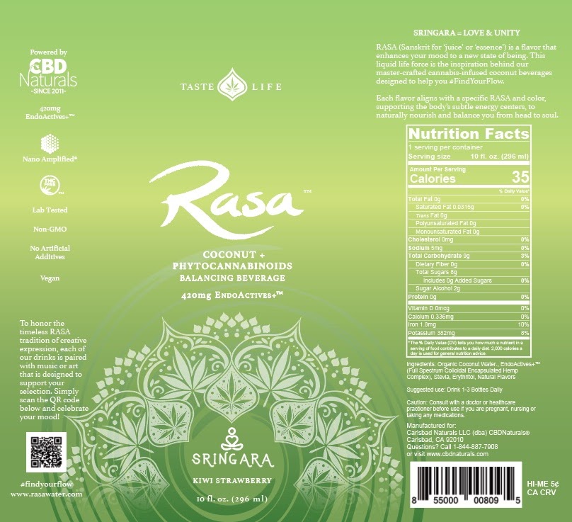 Rasa CBD Infused Kiwi Strawberry Coconut Water - NEWYOUNOW